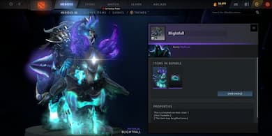 Beli Item Gift Blightfall (Abaddon Set Aghanim's 2021 Collector's Cache ...